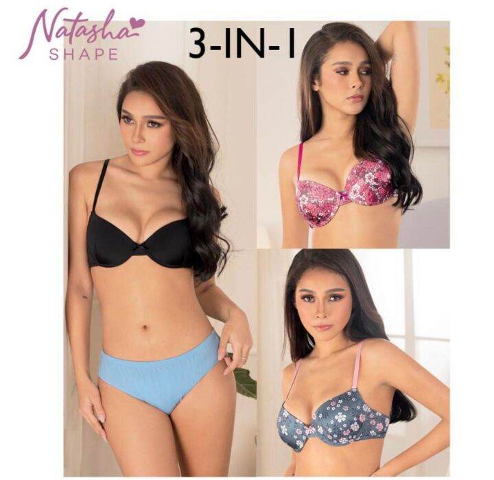 Nfc EDA Ladies Underwire Bra 3-in-1 Pack | Lazada PH