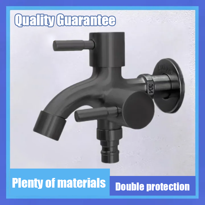 Universal stainless steel 304 black dual-purpose faucet washing machine ...