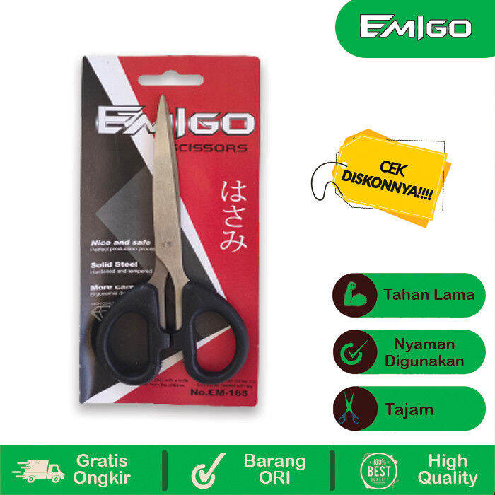 Gunting Sedang Tanggung Emigo 165 (6 Inch, 16cm) | Lazada Indonesia Gunting Sedang Tanggung Emigo 165 (6 Inch, 16cm) | Lazada Indonesia