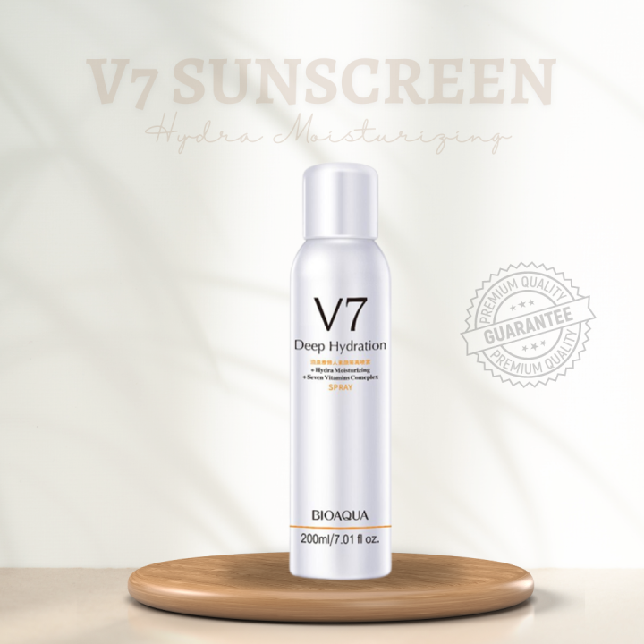 Original Sunscreen SPF50 V7 Korean Spray Lotion Instant Whitening ...