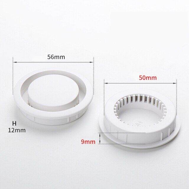 Round Plastic Air Vent Ventilation Furniture Cabinet Closet Invisible