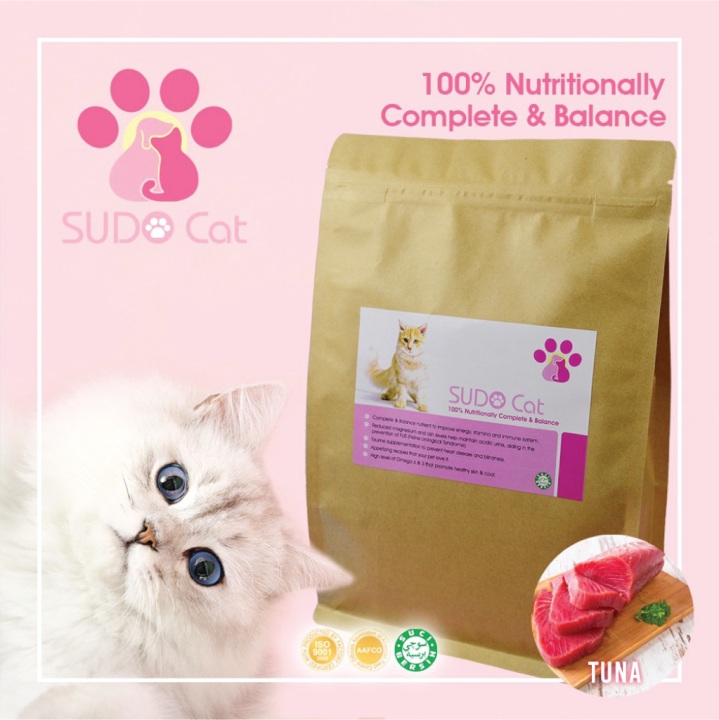 SUDO Cat - Makanan Kucing Halal Makanan Kering 1kg (Tuna) Cat Food Dry ...
