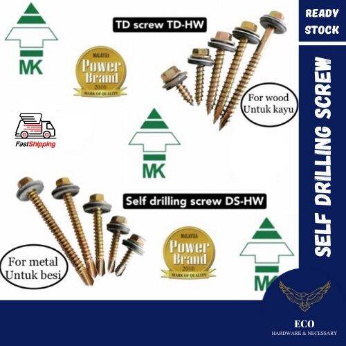【Eco Hardware & Necessary】Quality MK/HUNTER Self drilling screw DS-HW ...