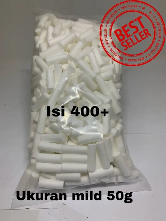 BUSA FILTER MILD 50g / ISI 400 + LEBIH / PENYARING ROKOK LINTING ...