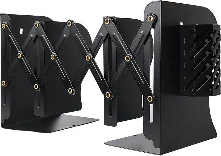 Expandable Book Stand Adjustable Metal Bookshelf Book Rack Support ...