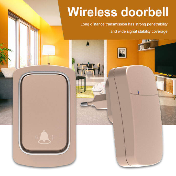 Wireless Doorbell No Battery required Waterproof Self-Powered Door bell ...