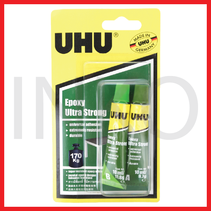 UHU HOUSEHOLD EPOXY ULTRA STRONG 2X10ML | Lazada Indonesia