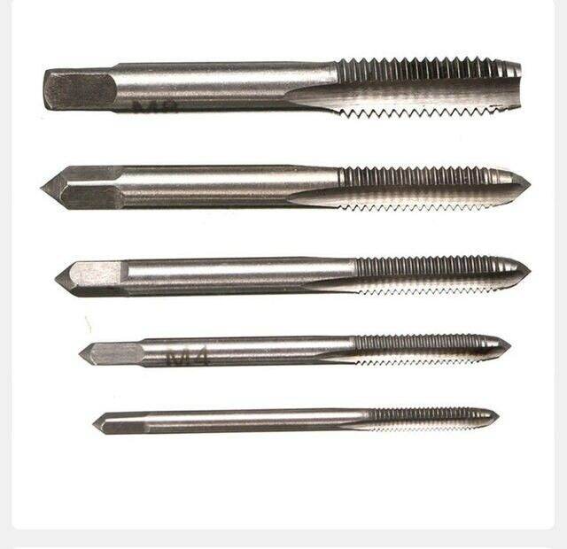 Tap Drill Tapping Threading Tool 5PCS Set Without T Handle M3 M8 3mm ...