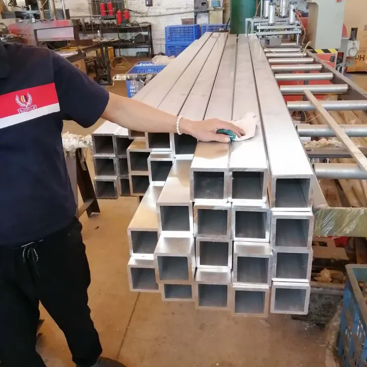 Aluminum alloy square tube, aluminum square tube, flat tube, complete ...