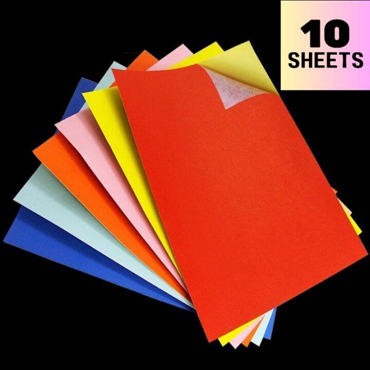 [golden Dragon] Bright Neon Color Sticker Paper, 10-pack | Lazada Ph