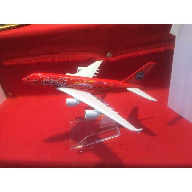 Ready stock Die Cast Metal Airplane ️- Coca Cola A380 Die Cast Aircraft ...