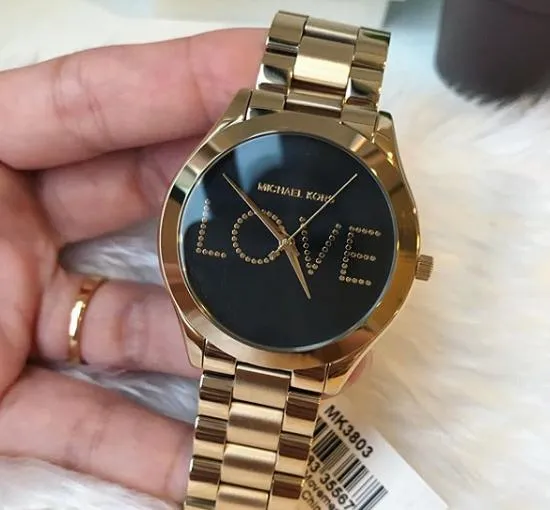 Michael Kors Slim Runway Love Gold Tone Women's Watch - MK3803 | Lazada PH