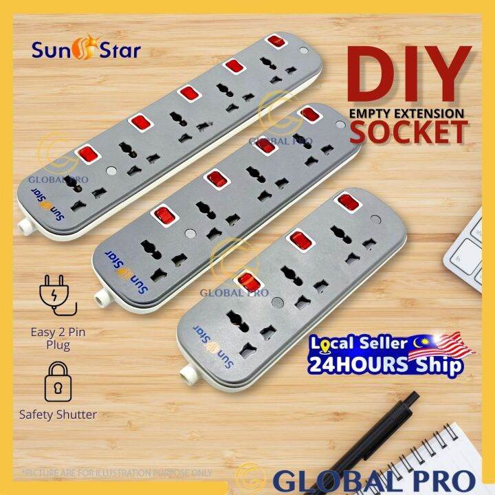 SOCKET BODY ONLY 3/4/5 Way Trailing Extension Socket Extension DIY ...