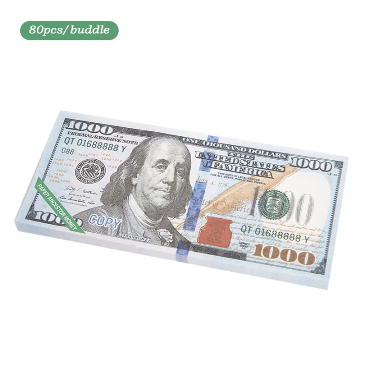 cheya 80pcs Paper Heaven Hell Bank Notes Currency Prop Ancestor Money ...