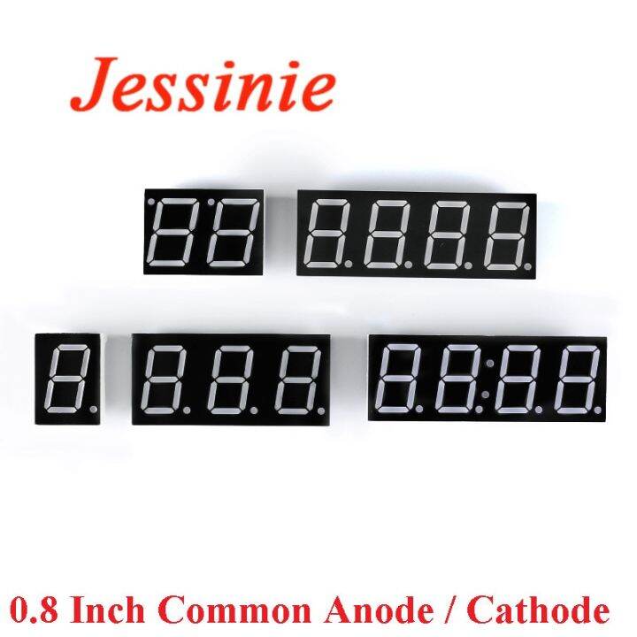 5pcs 0.8 Inch Digital Tube LED Display 2 Bit 3 Bit 4 Bit Clock Common ...