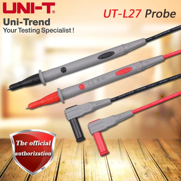 UNI-T UT-L27 1000V 10A มัลติมิเตอร์ทดสอบส่วนขยายตะกั่วชายด้ายโพรบอัพเกรดจาก UT-L23 | Lazada.co.th