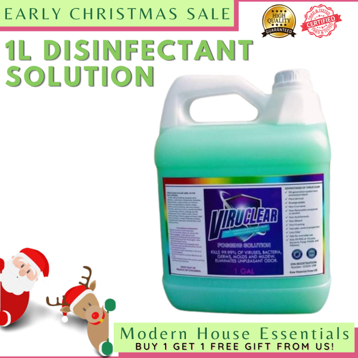 MODERN HOUSE: 1L Disinfectant Fogging Solution for Fog Machine. Fog ...