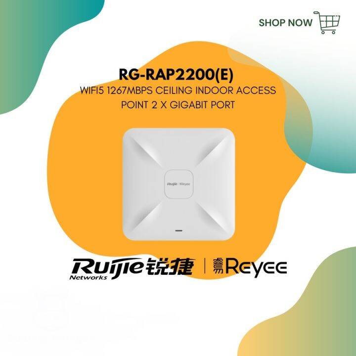Ruijie Reyee RG-RAP2200(E) AC1300 Dual Band Gigabit Access Point ...
