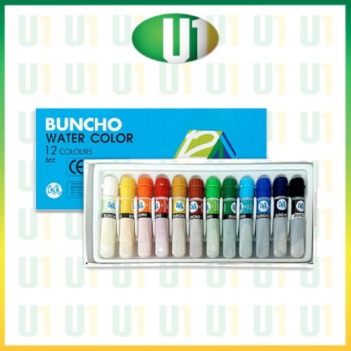Buncho Water Color 6cc 12 Colours | Lazada