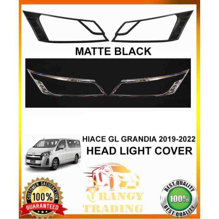 Toyota Hiace GL Grandia 2019 to 2022 Headlight cover MATTE BLACK ...