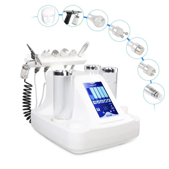 7 in 1 Hydra Dermabrasion Ultrasonic RF Oxygen Spray Facial Whitening ...