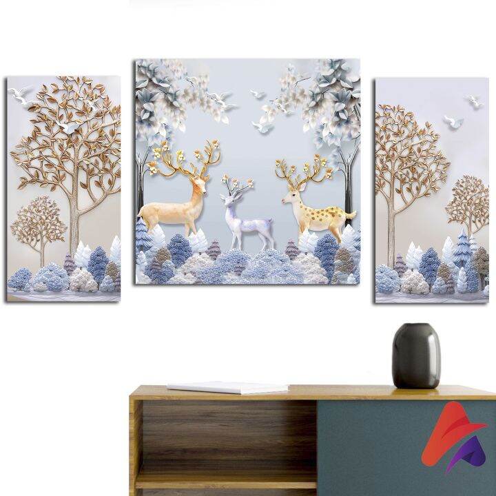 HIASAN DINDING PEMANDANGAN RUSA AETHETIC SATU SET ISI 3 WALL DECOR ... HIASAN DINDING PEMANDANGAN RUSA AETHETIC SATU SET ISI 3 WALL DECOR ...