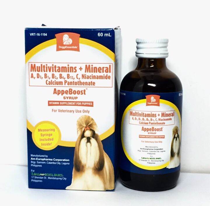[SOUTH VET] Appeboost Syrup 60ML Vitamin Supplement for Puppies with ...