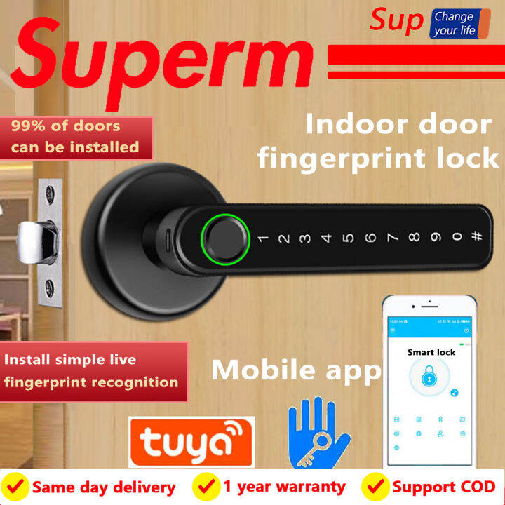 Fingerprint lock Bluetooth connection mobile phone APP remote operation ...