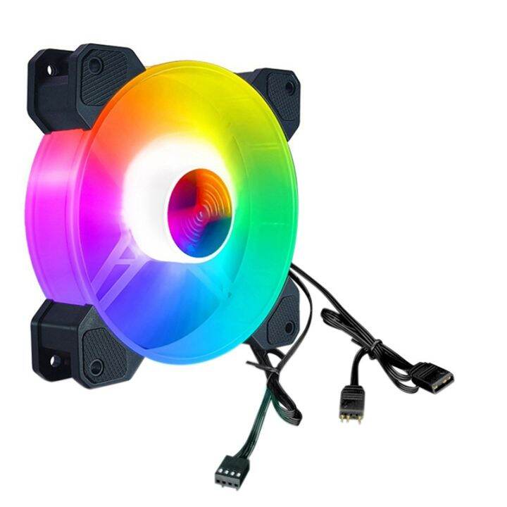 COOLMOON 120mm ARGB & PWM Case Fans Temperature Control RGB Motherboard ...