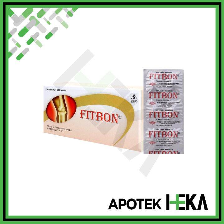Fitbon Kapsul Box isi 10x6 Tablet - Menjaga Tulang dan Sendi | Lazada ...