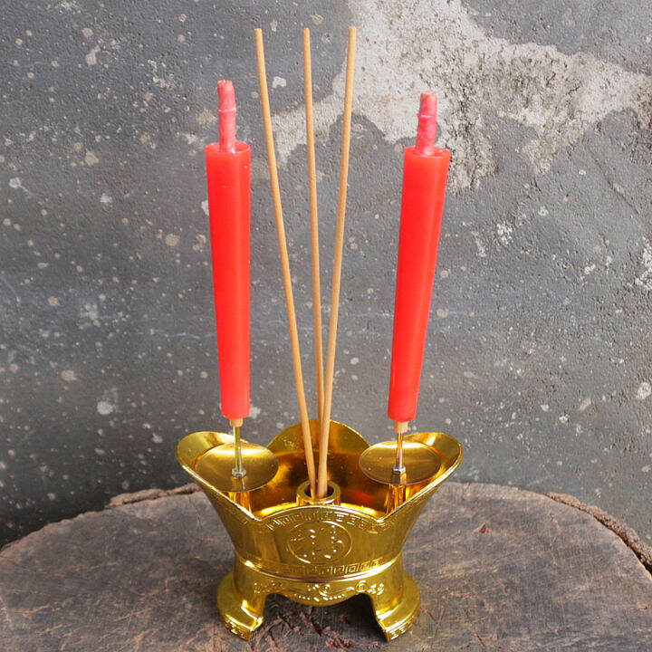 Postage thick alloy gold ingot candlestick can be used for dual-purpose ...