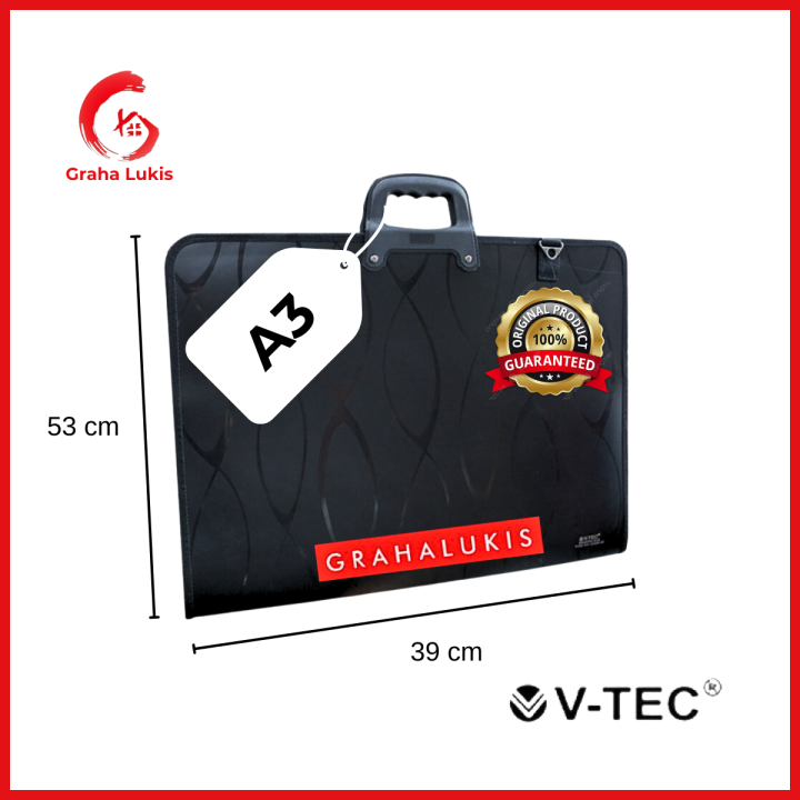 V-TEC Drawing Bag A3 Black - Tas Kertas Gambar | Lazada Indonesia
