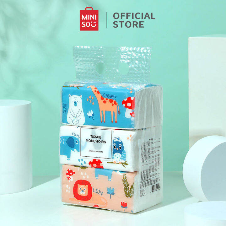 MINISO Tisu Facial Tissue 3ply Tisu Wajah Lembut Tisue Tisu Saku Pocket ...