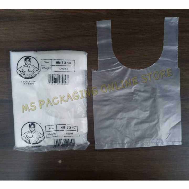 Cap Orang Kuat Plastic Bag ( 130gm± ) T-Shirt Bag(7x10) disposable ...