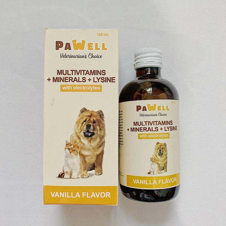 Pawell Pet Multivitamins + Minerals + Lysine with Electrolytes Dog ...