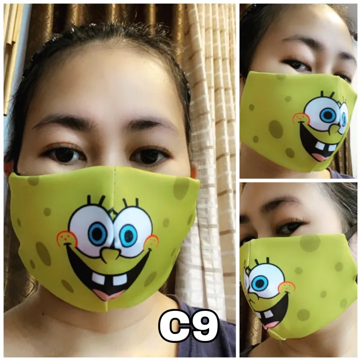 Spongebob - Stylish & High Quality Washable Two Ply Face Mask with ...