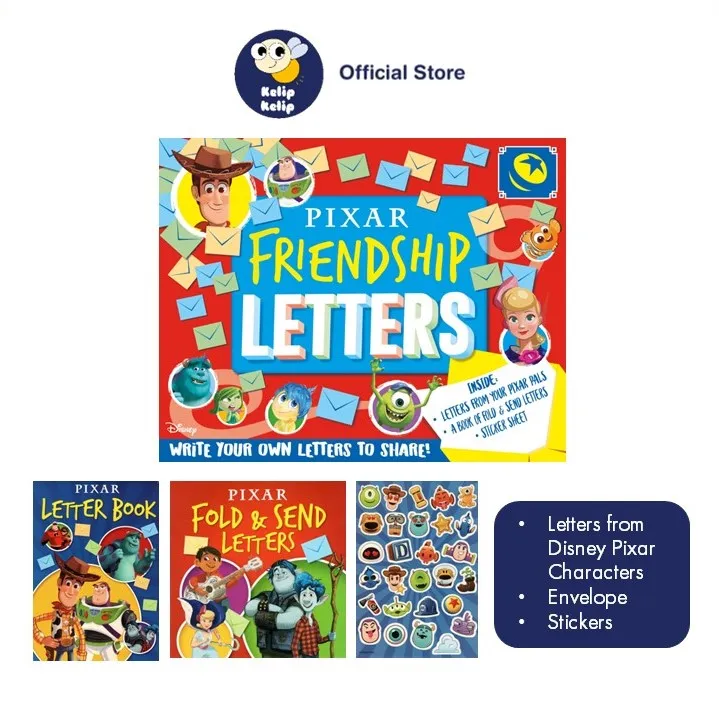 Disney Pixar Friendship Book With Letters From Pixar Pals Emoji ...