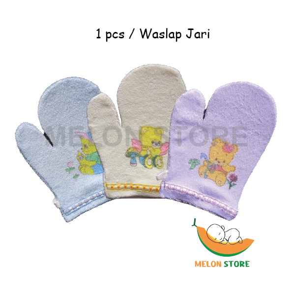 1pc Waslap Lap Mandi Bayi Model Jari / Model Kotak Merk Okiyo | Lazada ...
