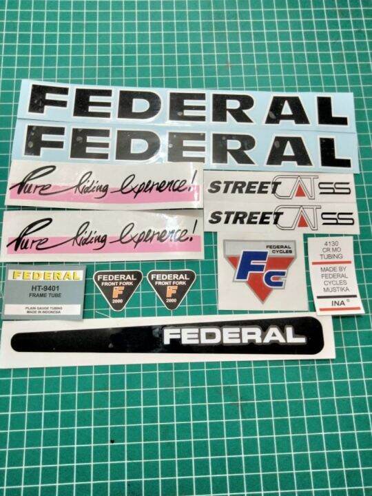 stiker federal pure riding experience street cat | Lazada Indonesia