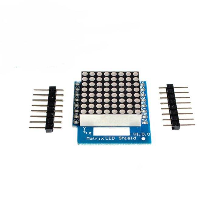 8x8 Dot Matrix WEMOS D1 Mini Digital LED Display, โมดูลควบคุมสัญญาณ ...