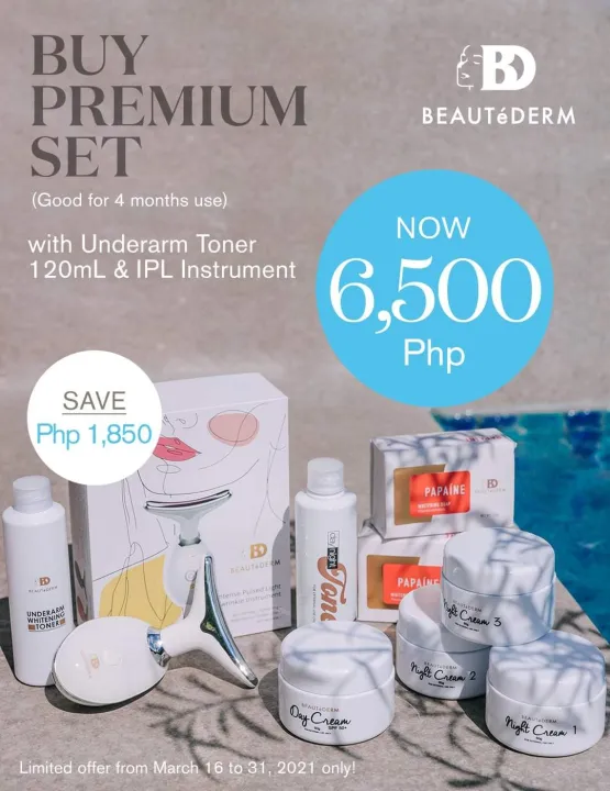 BEAUTEDERM PREMIUM SET WITH FREE ITEM | Lazada PH