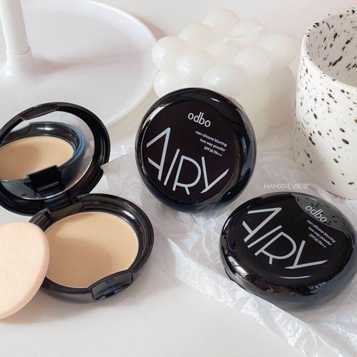 OD642 ODBO AIRY NON-SILICONE BLURRING TWO WAY POWDER SPF30++ โอดีบีโอ ...