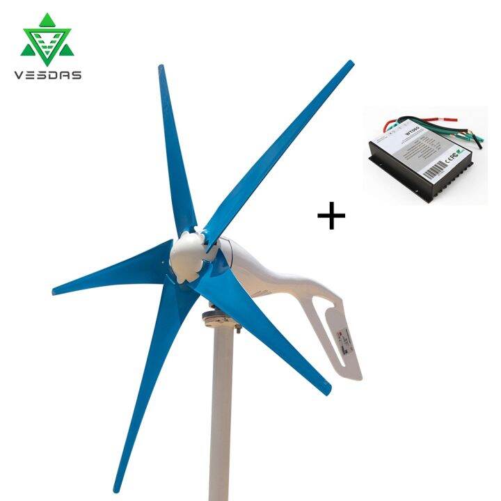 High Quality Wind Turbine Generator 400W Small Mini Windmill Wind Blade ...