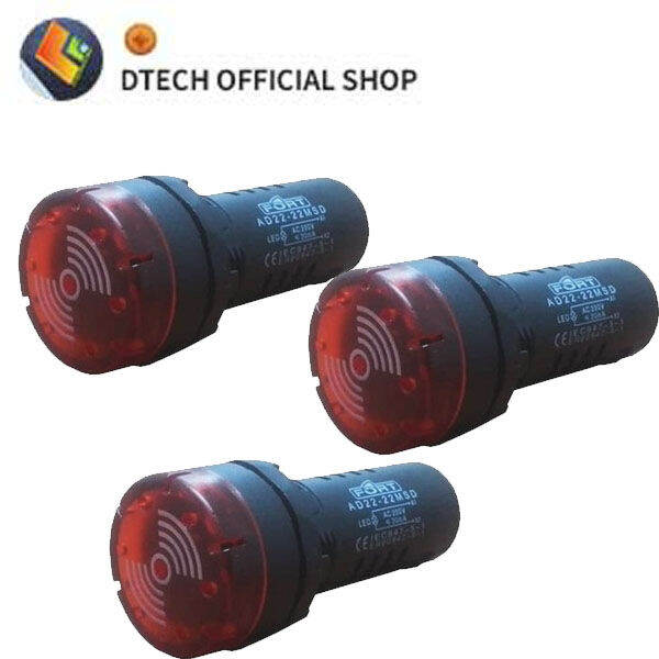 FORT Buzzer 22mm with Lamp AD22-22MSD - 220 VAC | Lazada Indonesia