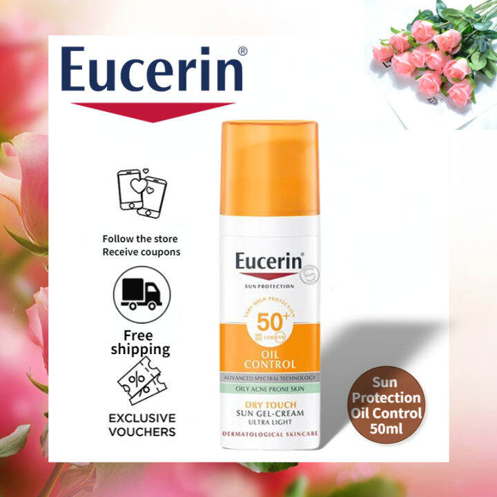 Eucerin Sunscreen Oil Control Dry Face Lotion Sunscreen SPF50+50ml ...