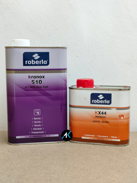 Share: 0 (READY STOCK) ROBERLO Kronox 510 UHS Clearcoat 2:1 & KX44 Hardener | Lazada