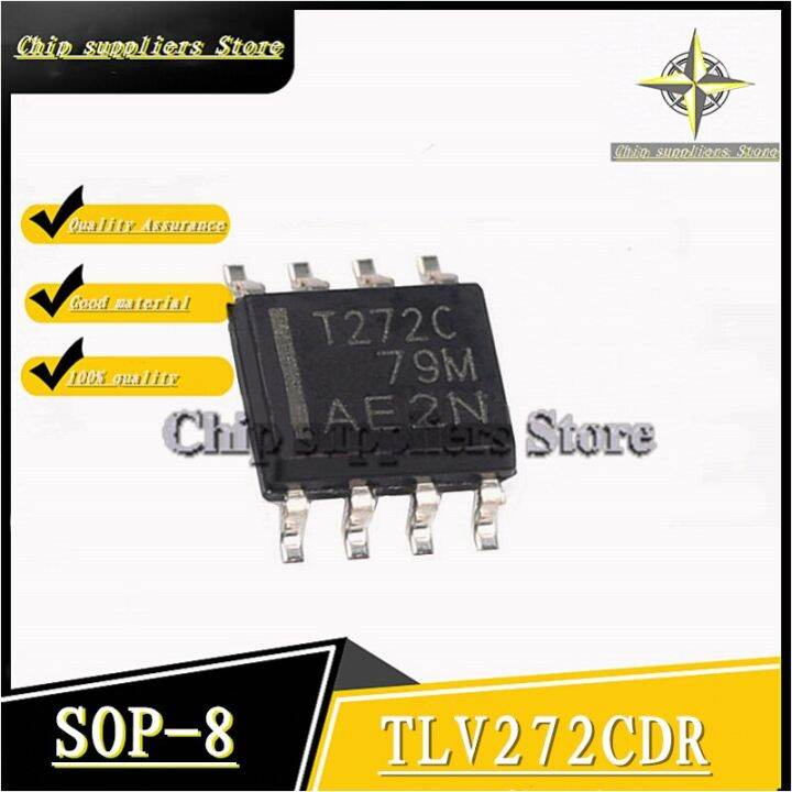 20 Buah// TLV272CDR T272C SOP-8 Chip Amplifier Operasional Nwe Bahan ...