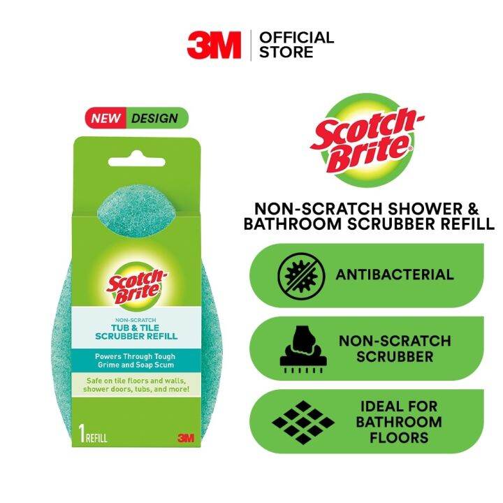 Scotch Brite Non-Scratch Shower Bathroom Scrubber Refill | Lazada PH