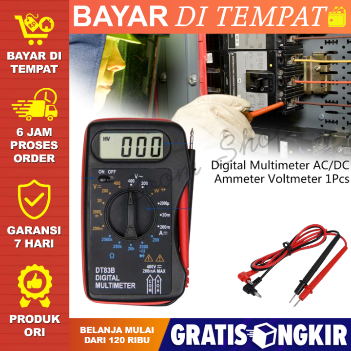 BISA COD - Alat Tes Arus Listrik Multimeter Digital Ori Otomatis Tester ...