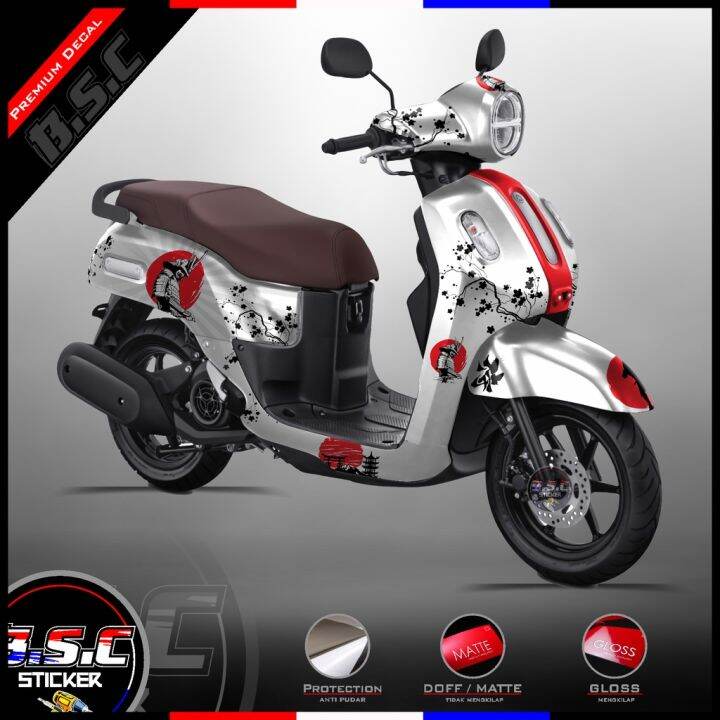 Sticker Decal FULL BODY Yamaha Fazzio Motif Samurai Ronin | Lazada ...